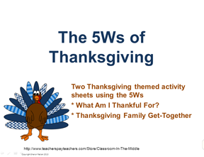 Thanksgiving 5Ws