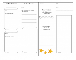 Story Elements Foldable Bookmark