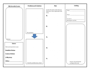 Story Elements Foldable Bookmark