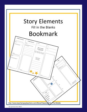 Story Elements Foldable Bookmark