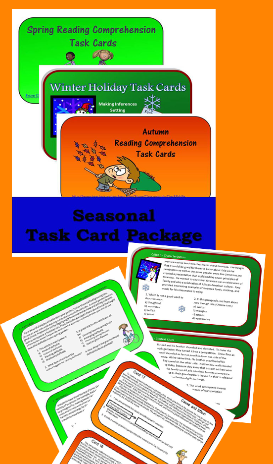 Seasonal Task Card Package