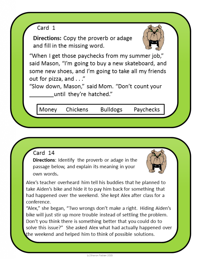 Teaching Idioms, Proverbs, and Adages