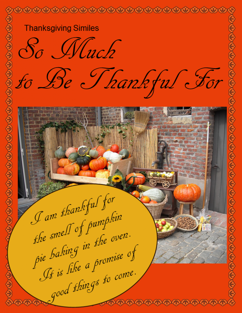Thanksgiving Similes