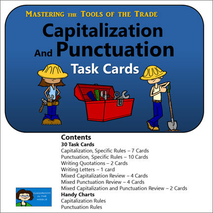 Task Cards for Background Writing Skills