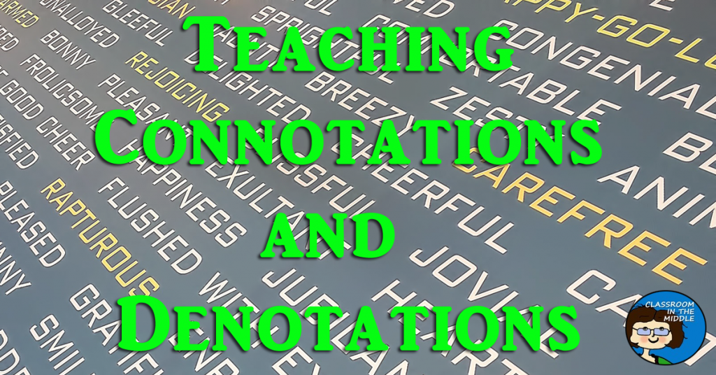 Teaching Connotations and Denotations