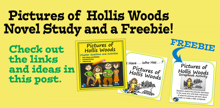 Pictures of Hollis Woods Novel Study and a Freebie!