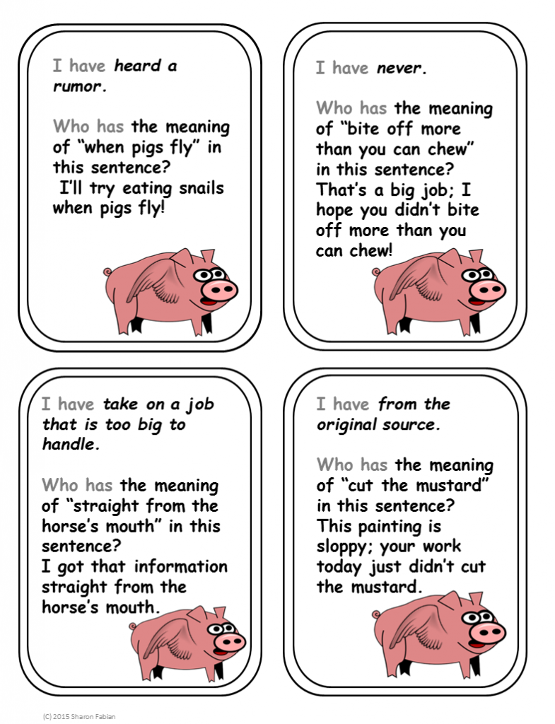 Teaching Idioms, Proverbs, and Adages