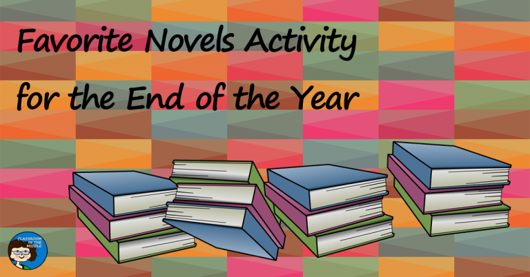 Favorite Novels Activity for the End of the Year