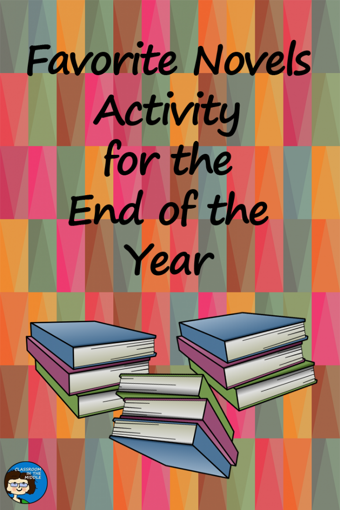 Favorite Novels Activity for the End of the Year