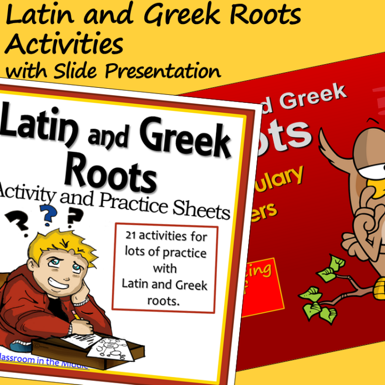 Latin and Greek Roots Activities