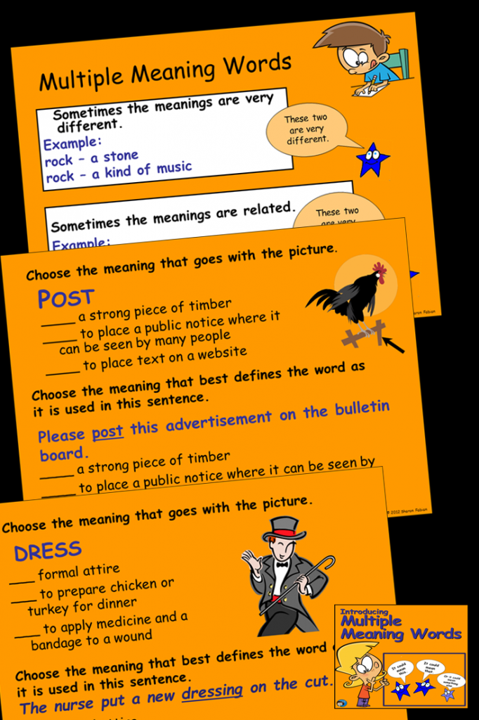 Multiple Meaning Words for the Middle Grades