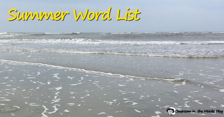 Summer Word List