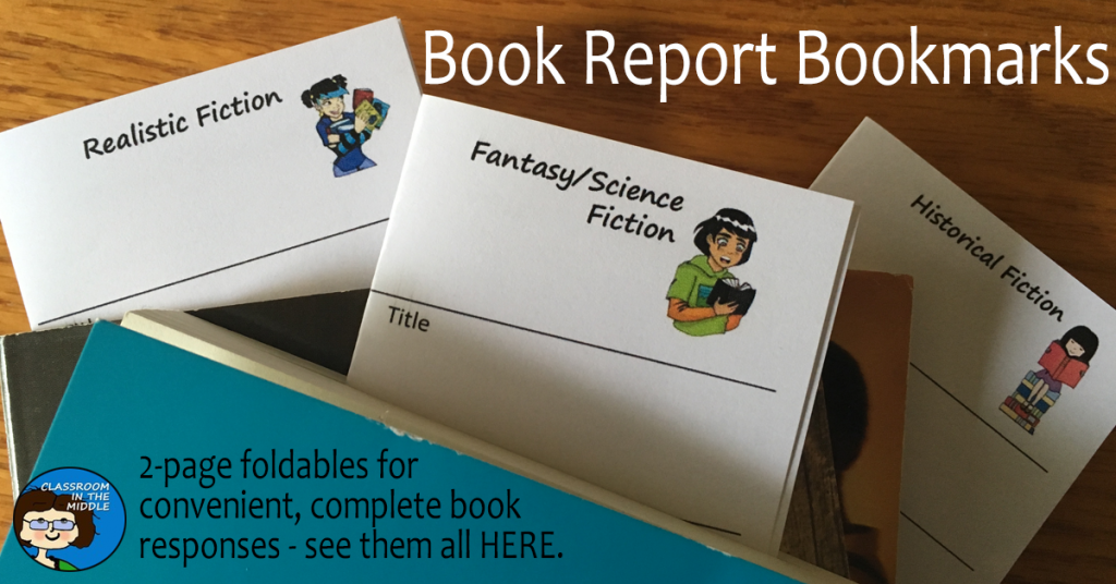 Using the Story Elements Foldable Bookmark