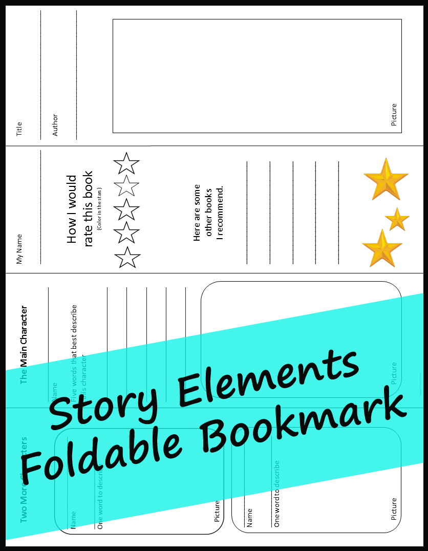 Using the Story Elements Foldable Bookmark