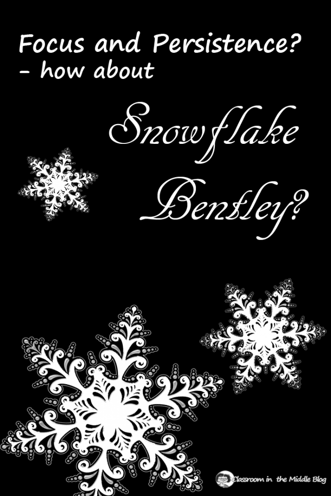 Focus and Persistence – How about Snowflake Bentley?