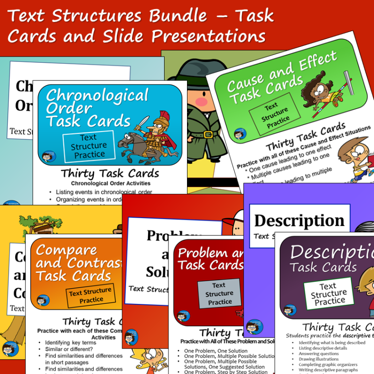 Text Structures Anchor Chart