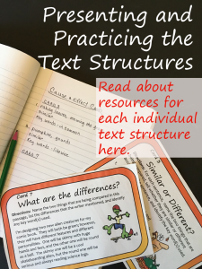 Presenting and Practicing the Text Structures