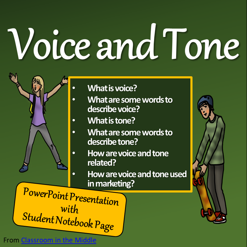 Voice and Tone – Teaching the Concept