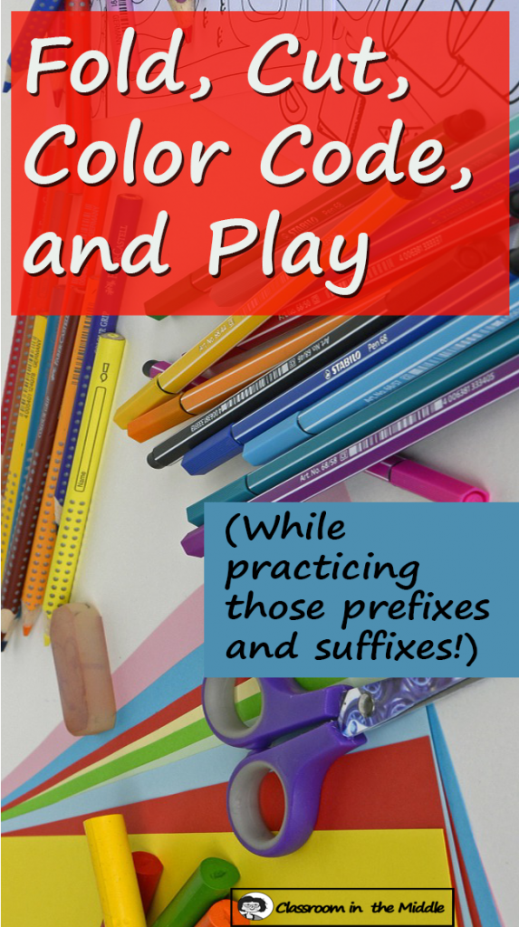 Fold, Cut, Color Code, and Play (and Practice Those Prefixes and ...