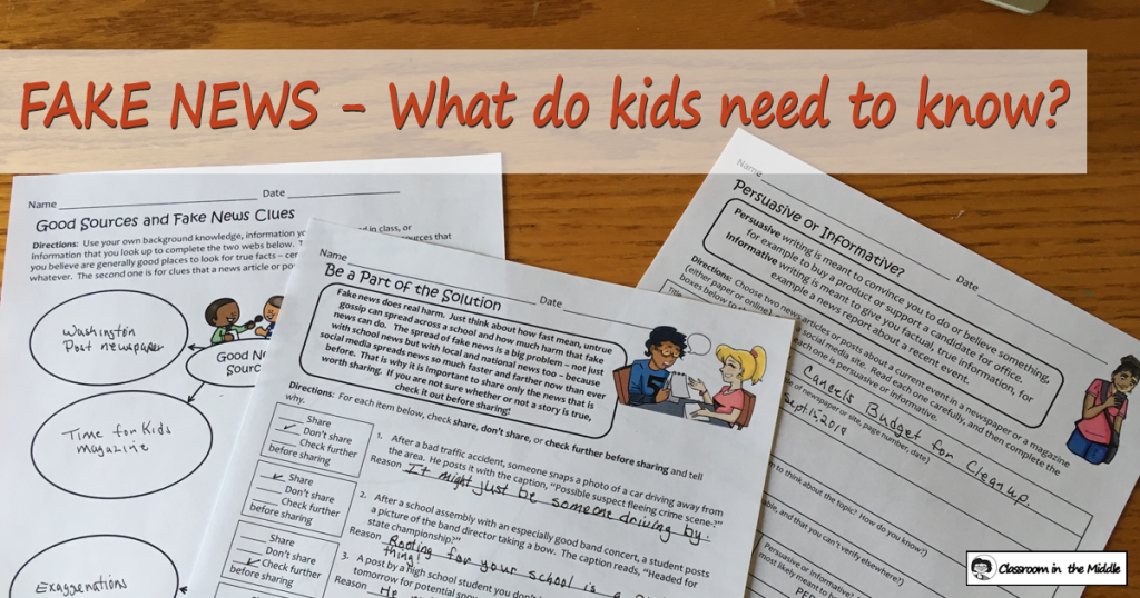Fake News and Checking Sources – What Do Kids Need to Know?