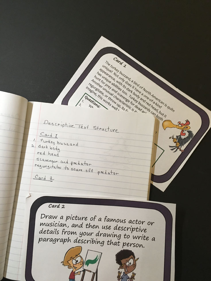 Descriptive Text Structure and Revising – Pairing Reading and Writing ...