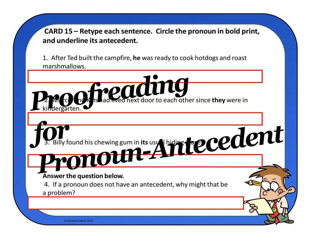 Teaching Proofreading with Task Cards