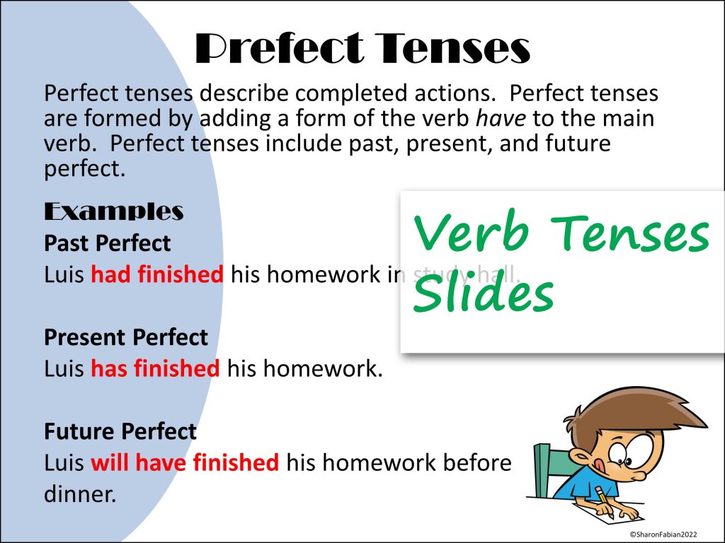 Verb Tenses for Big Kids, with Auxiliary Verbs