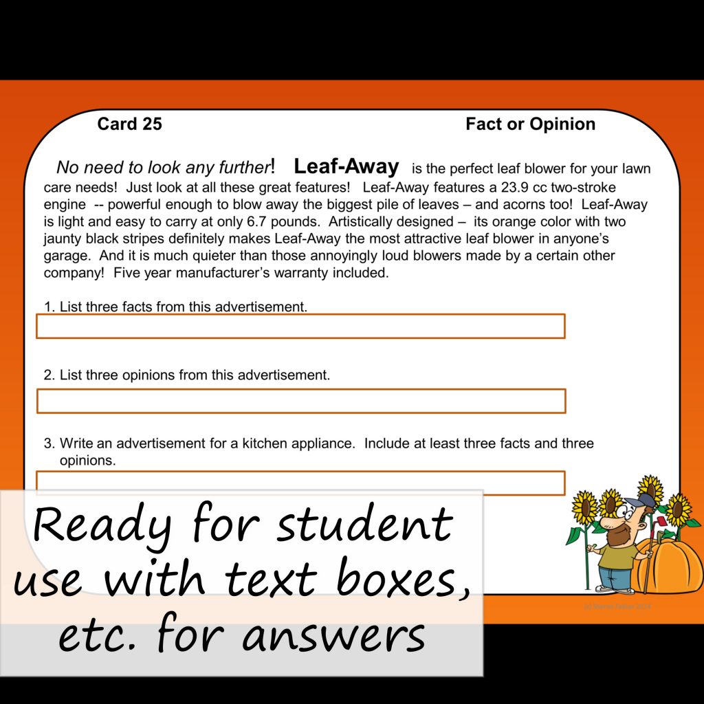 Autumn Language Arts Lessons