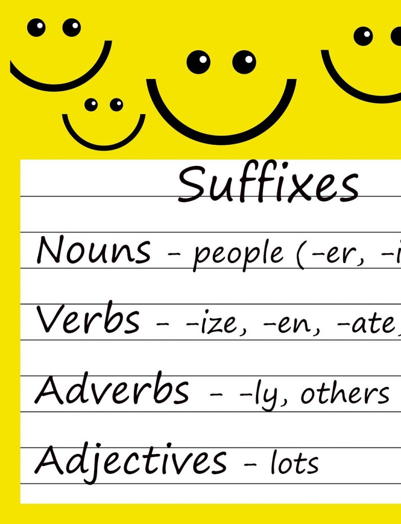 Suffixes and Parts of Speech – Two Lessons in One