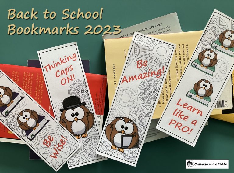 Back to School Bookmarks 2023 (Free)