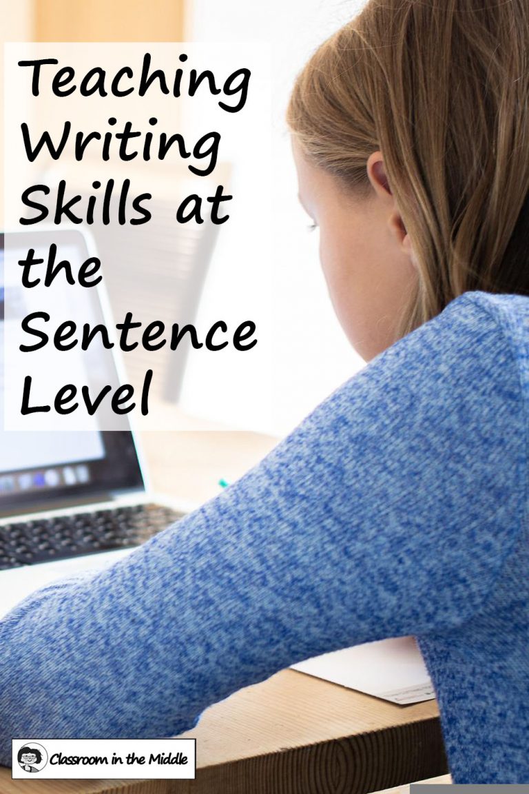 Teaching Writing Skills at the Sentence Level