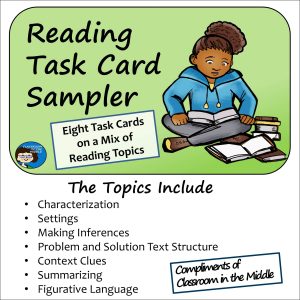 Reading Comprehension Round-up, with Free Task Cards