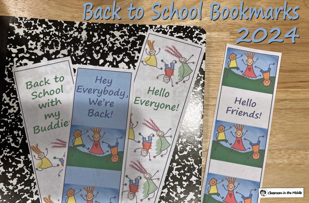 Back to School Bookmarks 2024