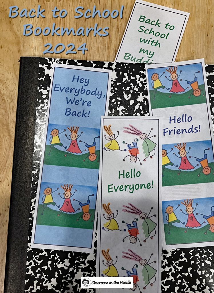 Back to School Bookmarks 2024