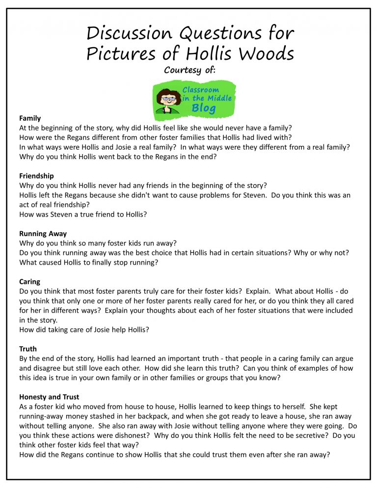 Download your copy of the questions here: Pictures of Hollis Woods ...