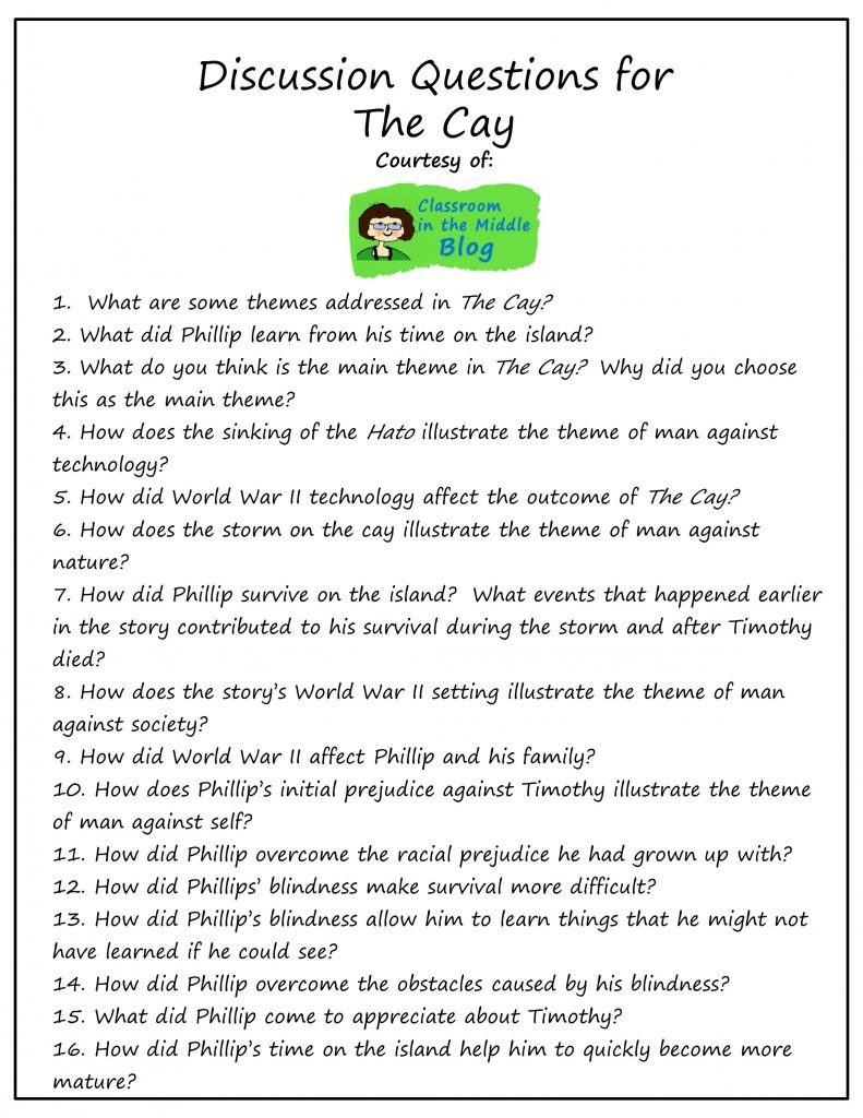 Theme Questions for The Cay