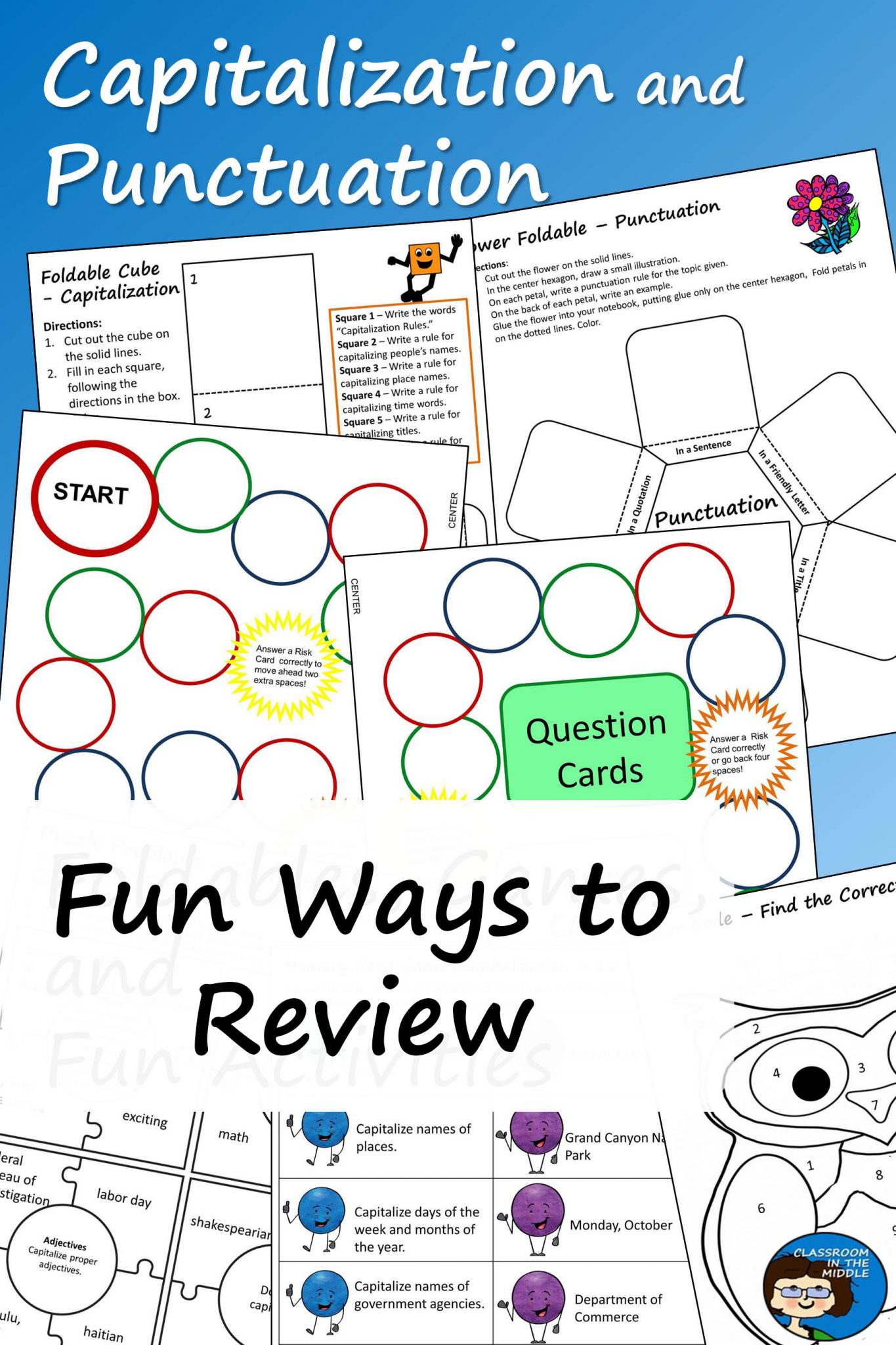 Capitalization and Punctuation – Fun Ways to Review