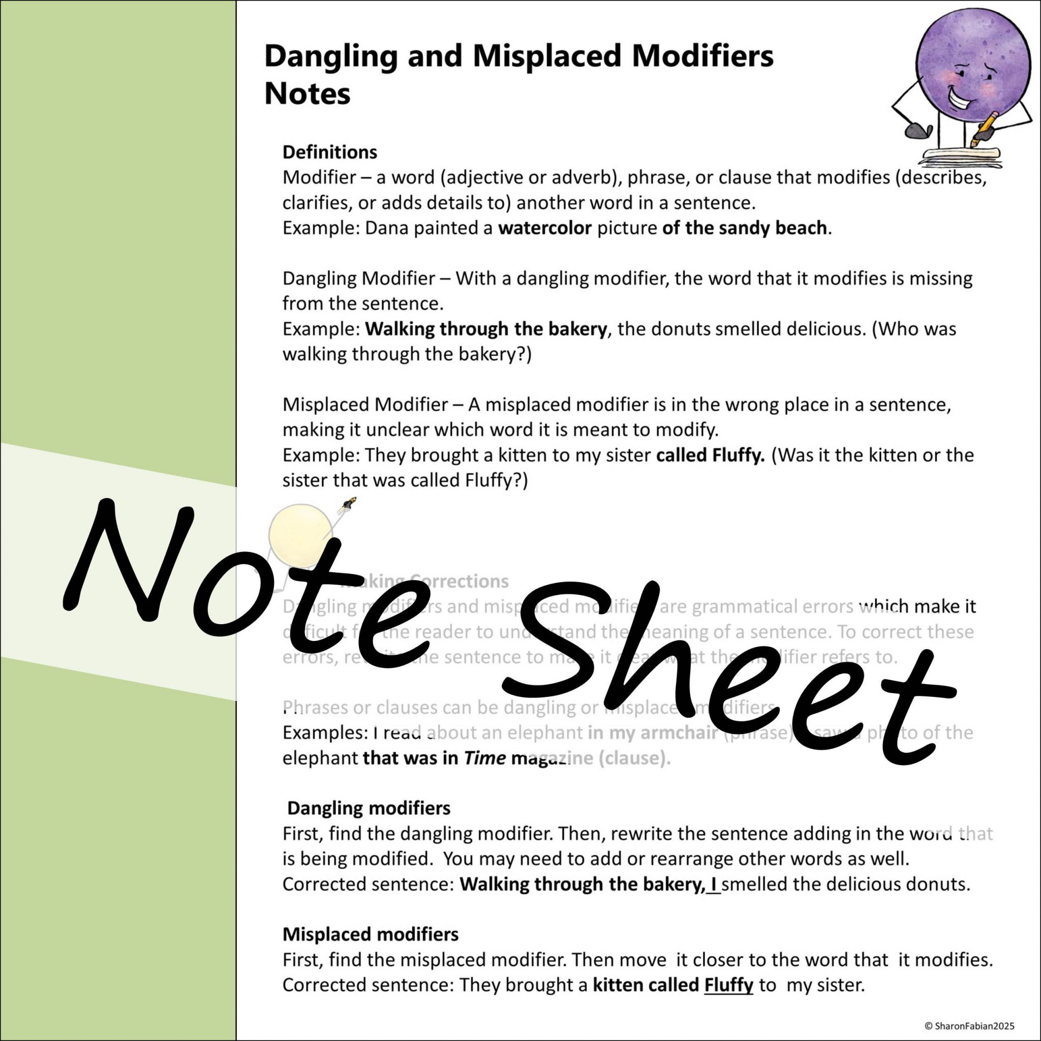 Correcting Dangling and Misplaced Modifiers